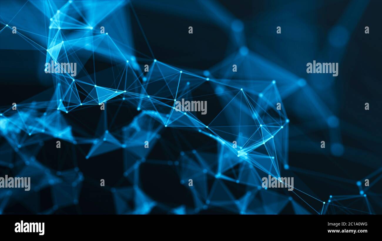 3d network technology in future Stock Photo - Alamy