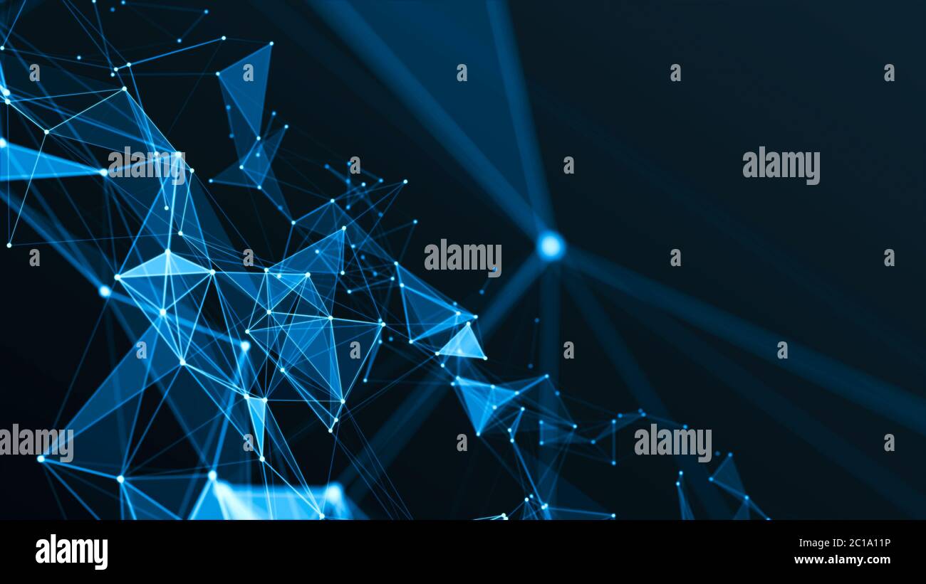 3d network technology in future Stock Photo - Alamy