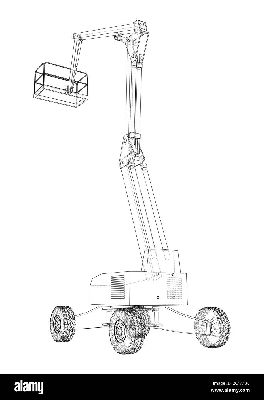 Aerial platform concept outline. Vector Stock Vector Image & Art - Alamy