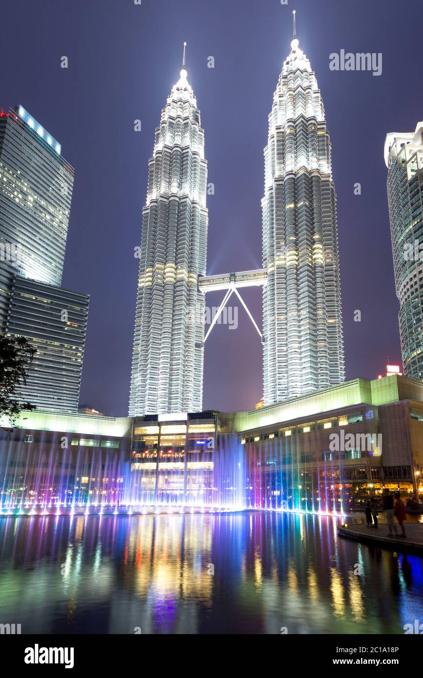 modern buildings in modern city at night Stock Photo - Alamy