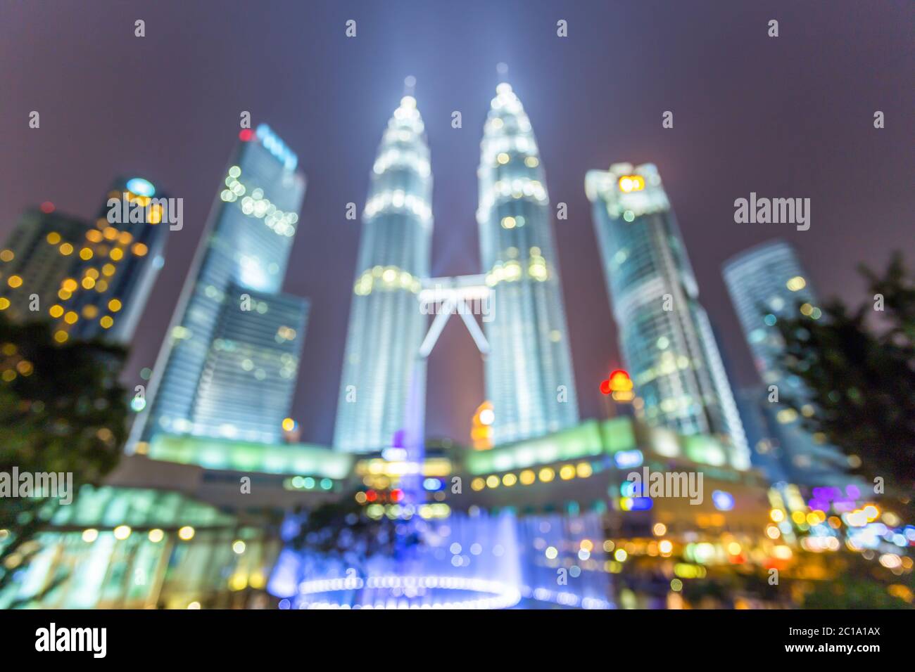 modern buildings in modern city at night Stock Photo - Alamy