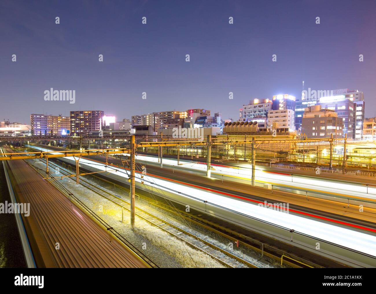 aerial view of railway station Stock Photo - Alamy