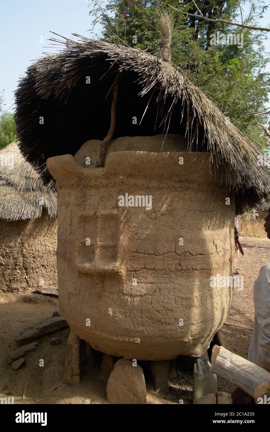 mud Storage for crops of the village of Dowayo people, Cameroon Stock ...