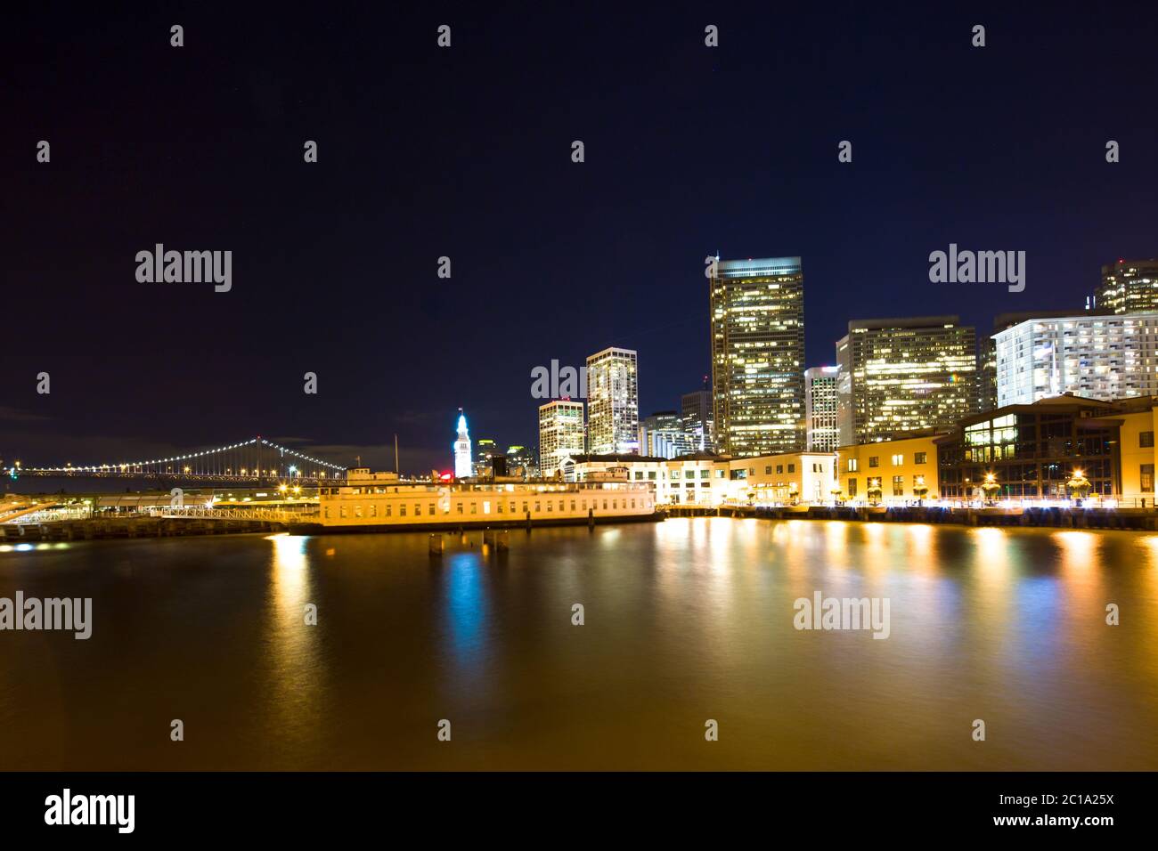 modern buildings near water in modern city Stock Photo - Alamy