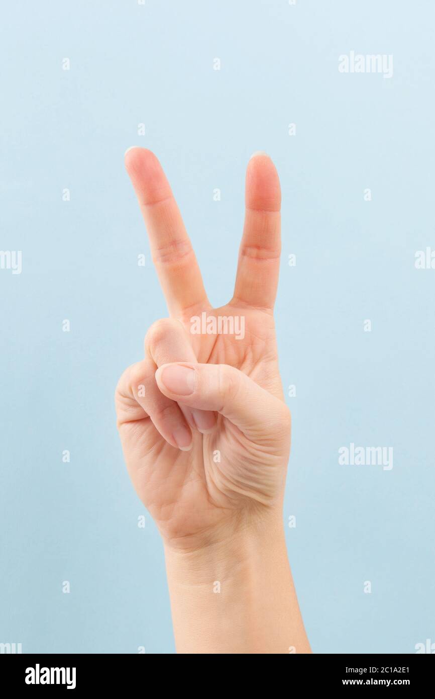 American sign language Stock Photo - Alamy