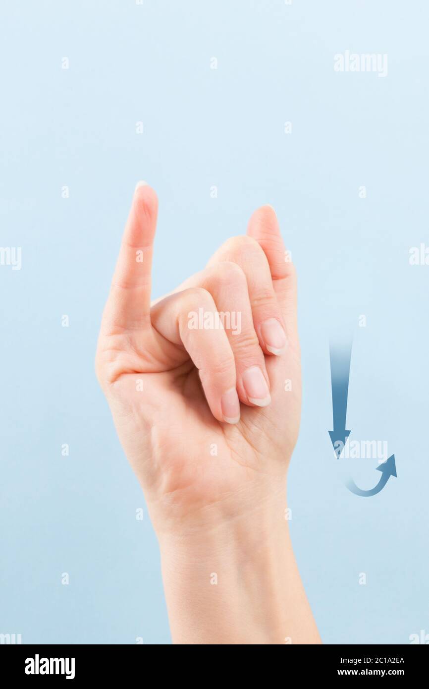 American sign language Stock Photo - Alamy