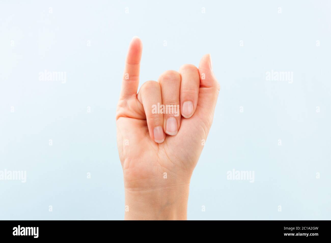 American sign language I Stock Photo - Alamy