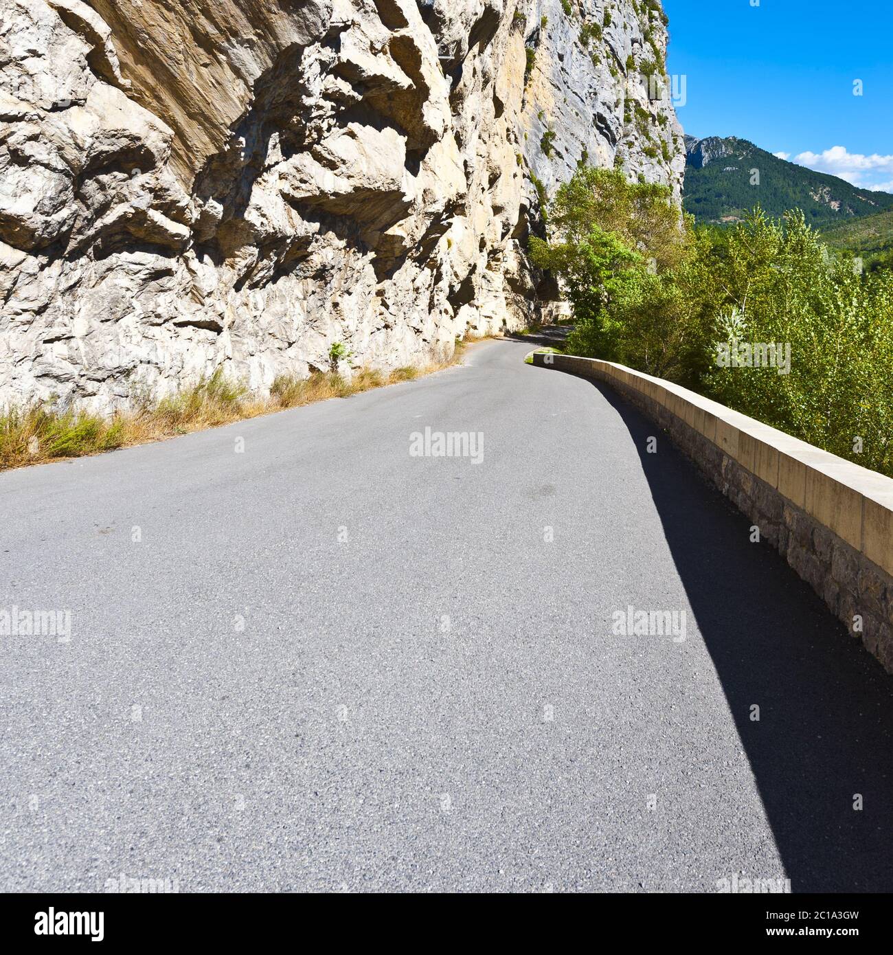 Mountain road in southeastern France Stock Photo - Alamy
