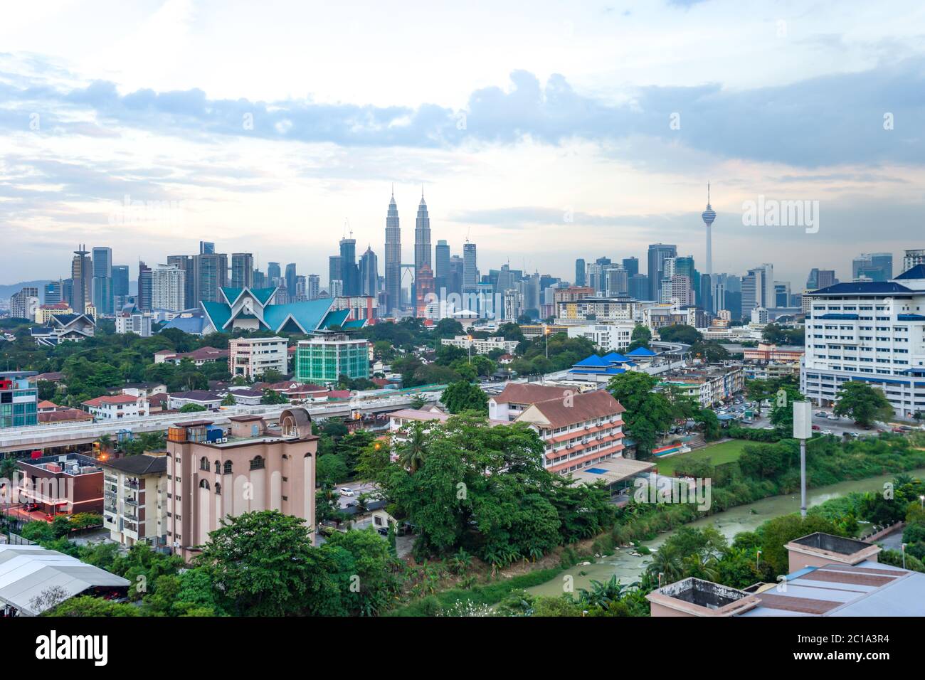 modern buildings in midtown of modern city Stock Photo - Alamy