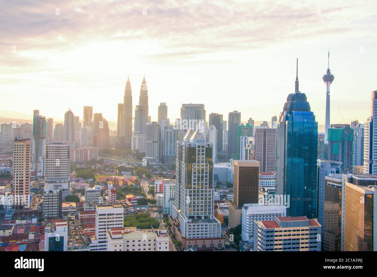 modern buildings in midtown of modern city Stock Photo - Alamy