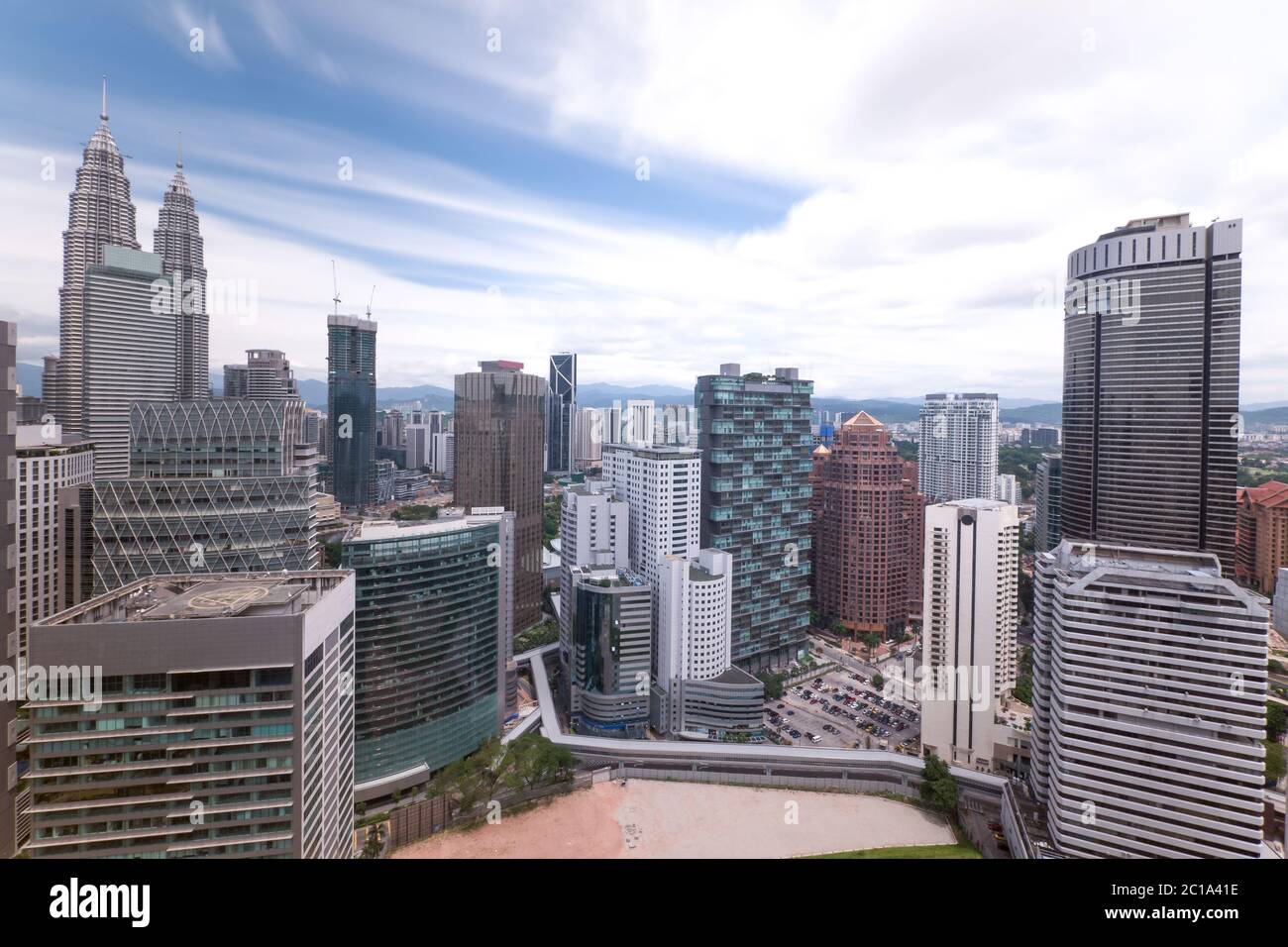 modern buildings in midtown of modern city Stock Photo - Alamy