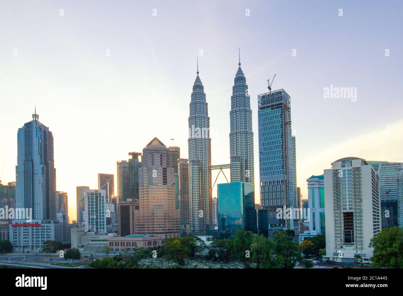 modern buildings in midtown of modern city Stock Photo - Alamy