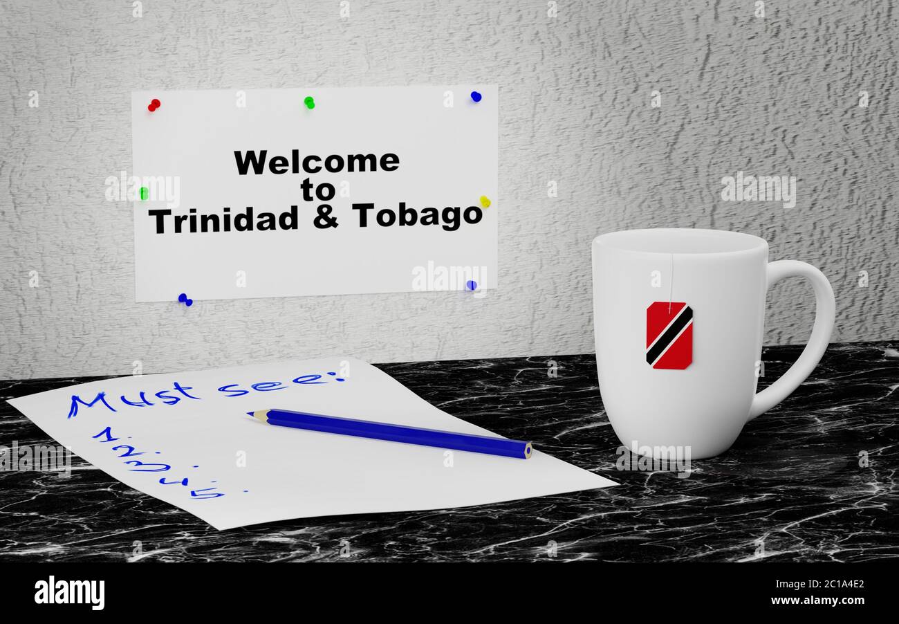 Welcome to Trinidad and Tobago Stock Photo - Alamy