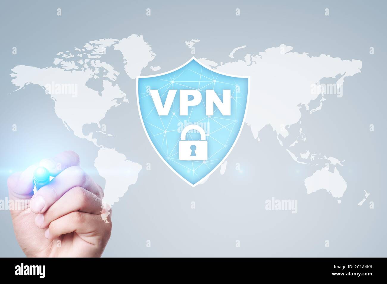 VPN Virtual Private network protocol. Cyber security and privacy ...