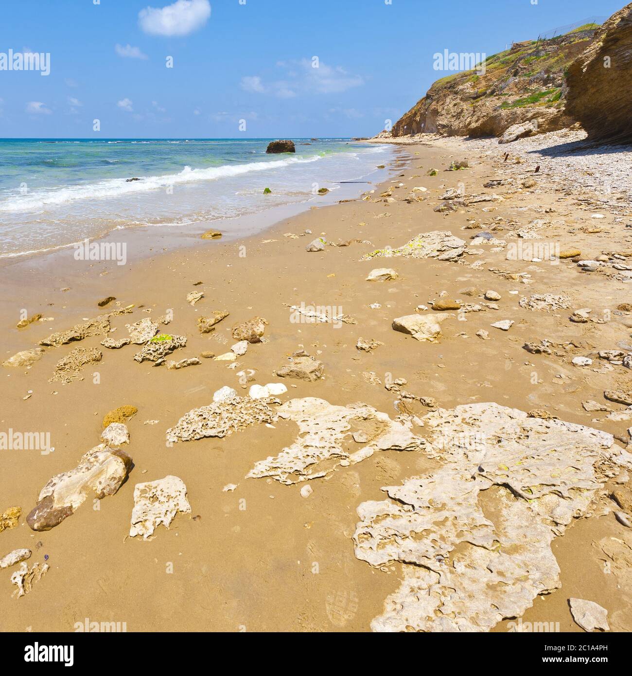 Mediterranean Sea in Israel Stock Photo - Alamy