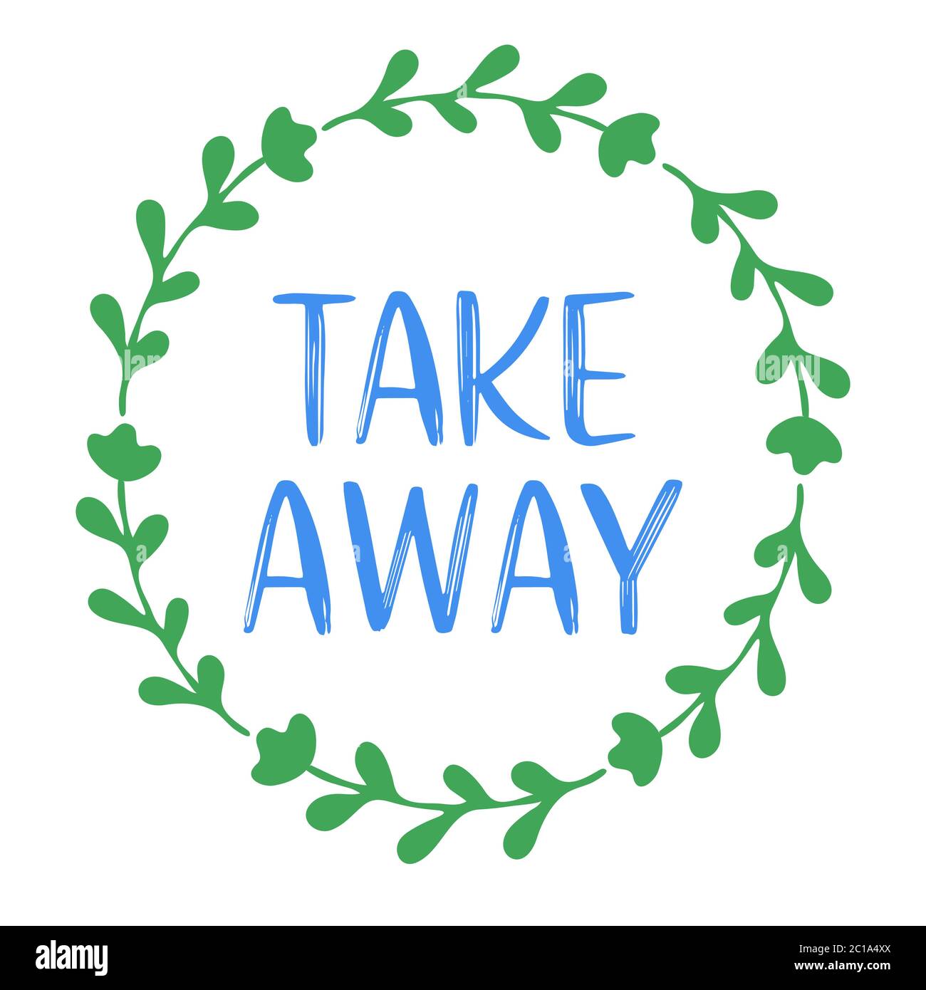 Hand sketchedTake Away quote. Lettering for poster, flyer, header ...