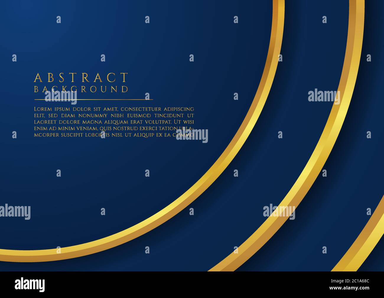 Abstract background gold circle shape radial design luxury style with ...