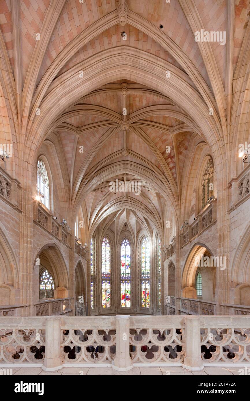 France, Ain, Bourg-en-Bresse, royal monastery of Brou restored in 2018 ...