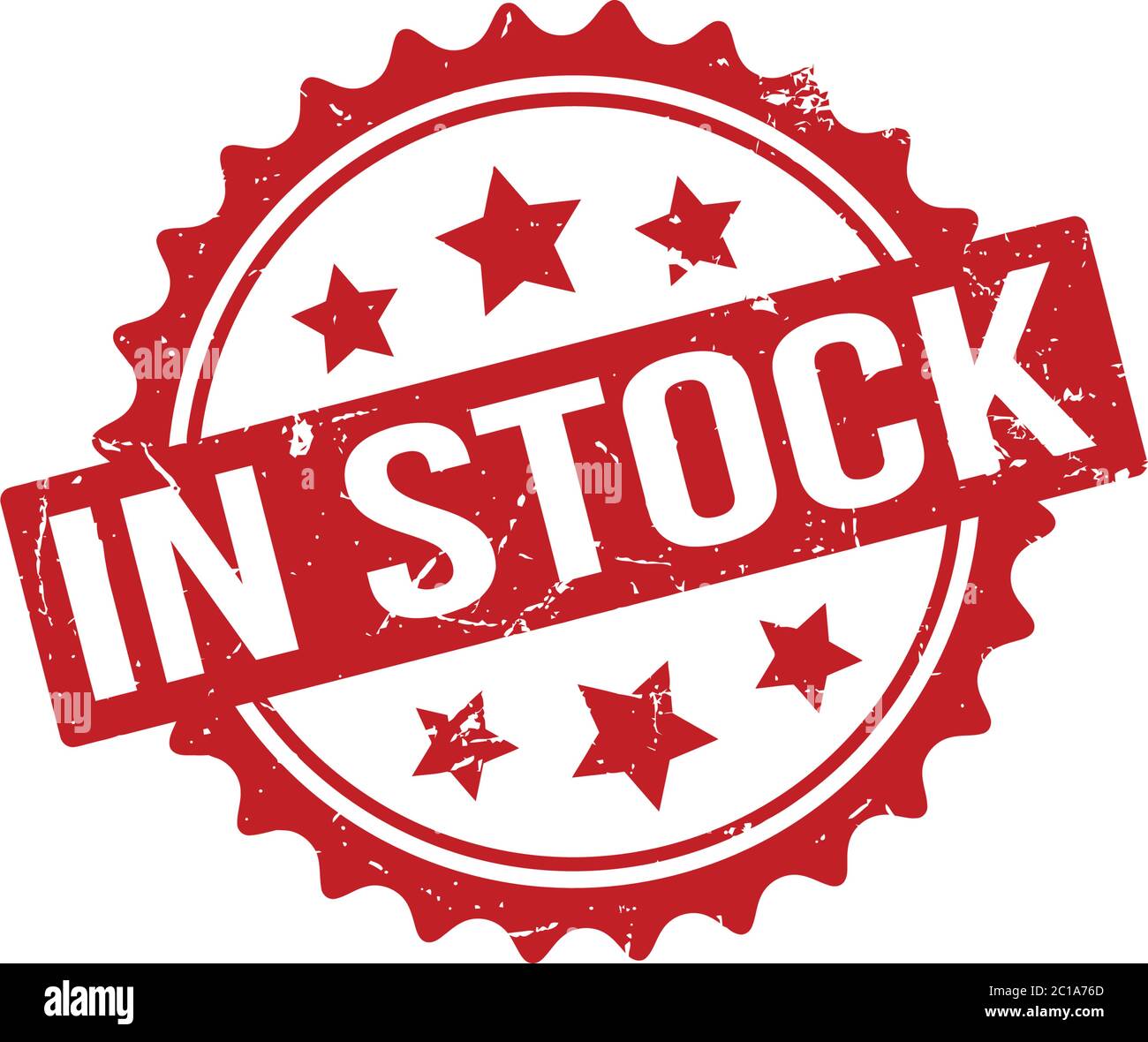 In Stock Rubber Stamp. Red In Stock Rubber Grunge Stamp Seal Vector ...