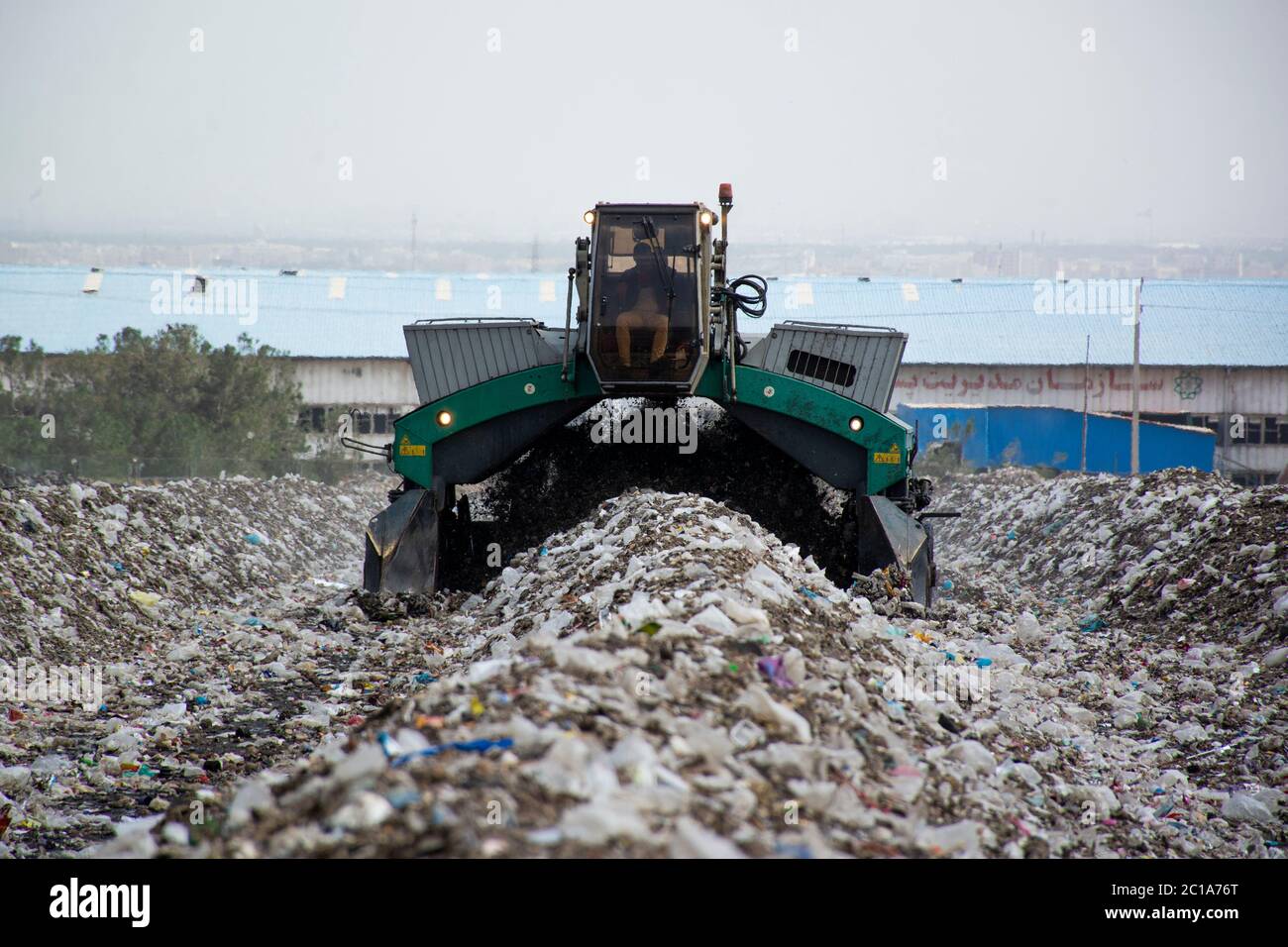 A view of Arad-Kouh waste disposal and recycling center in southern ...