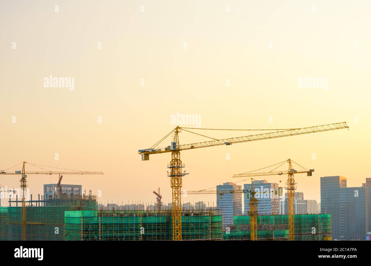construction site in modern city Stock Photo - Alamy