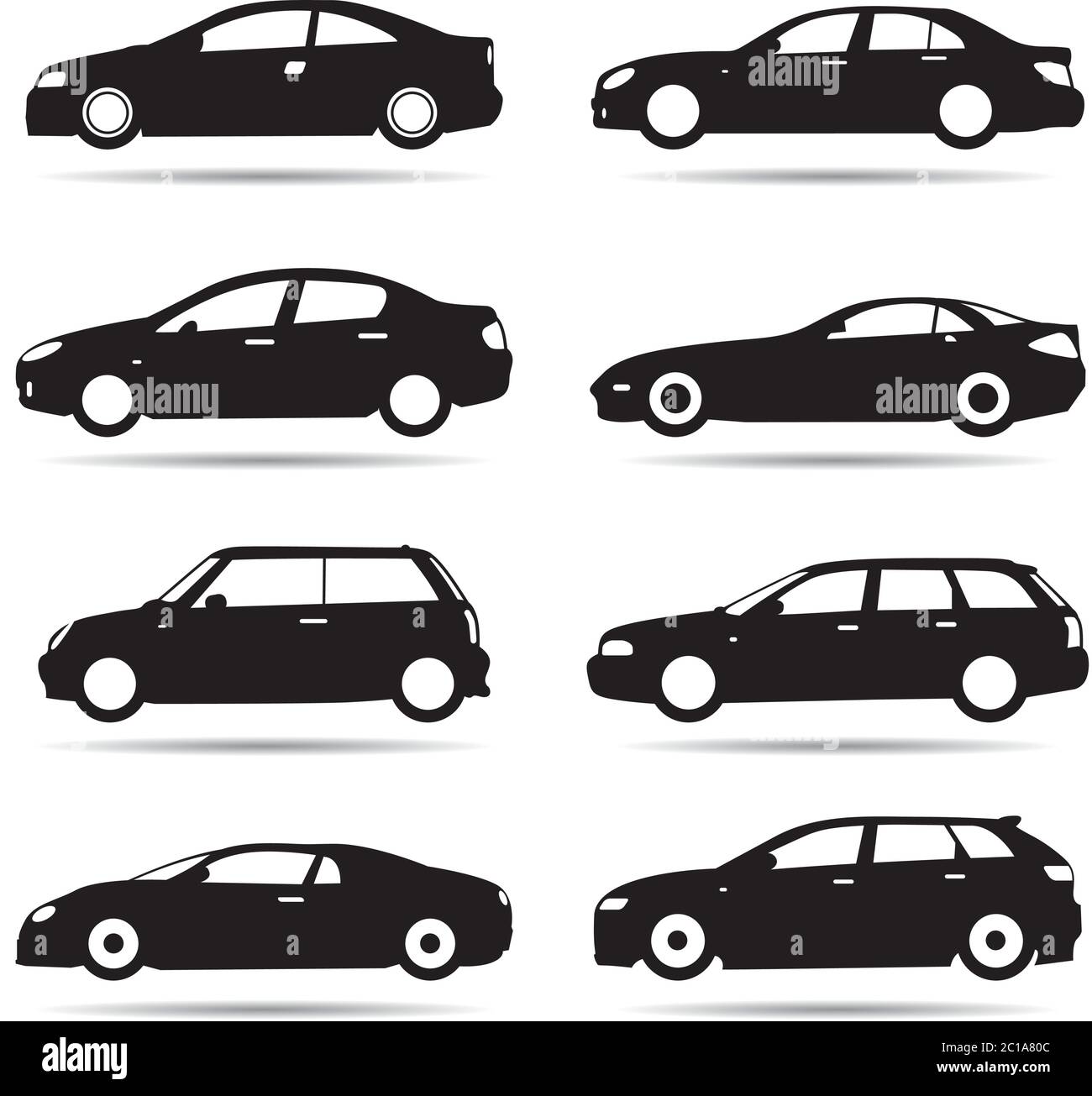 Set of car icons. Vector Illustration Stock Vector Image & Art - Alamy