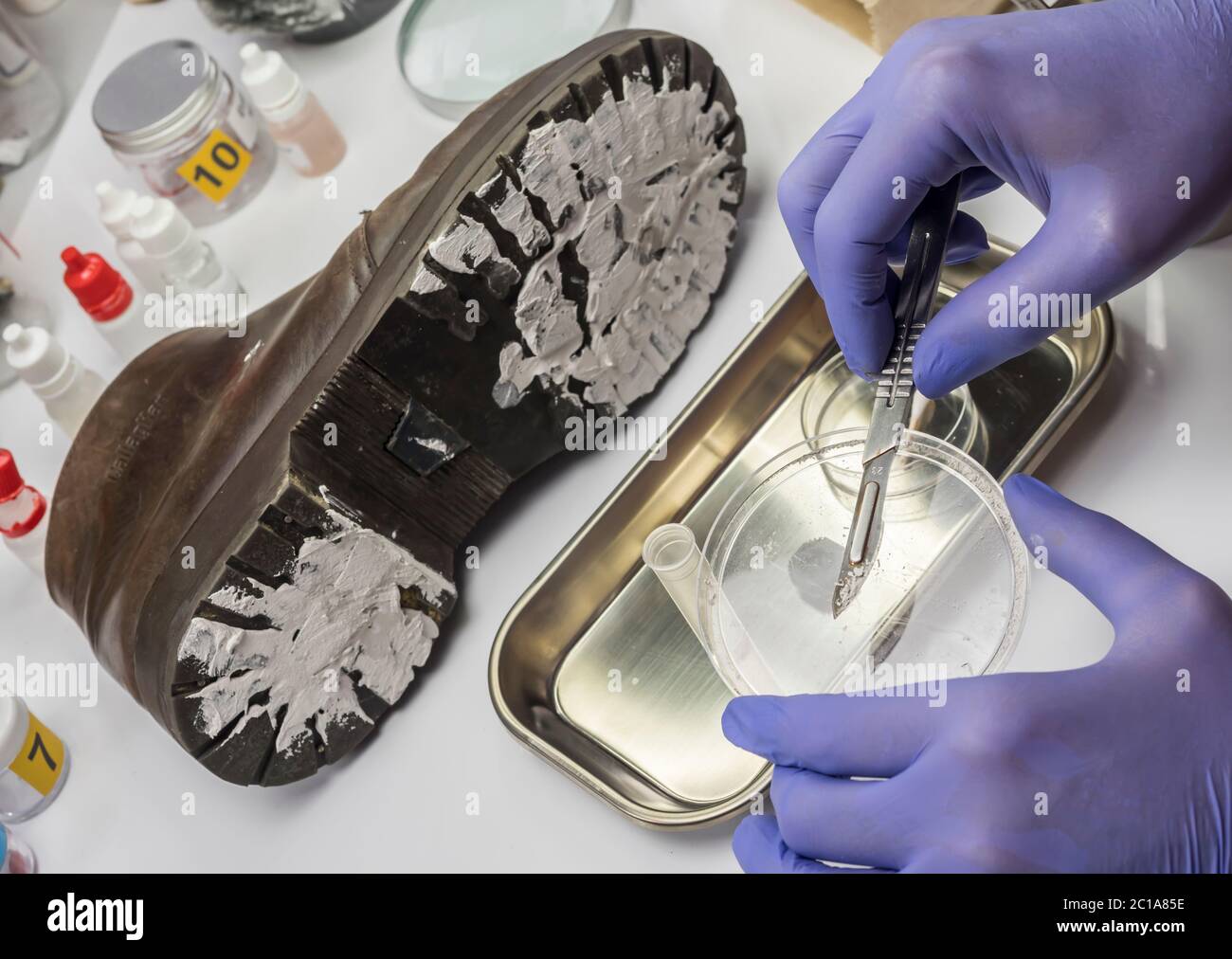 Trace Evidence Shoe High Resolution Stock Photography and Images - Alamy