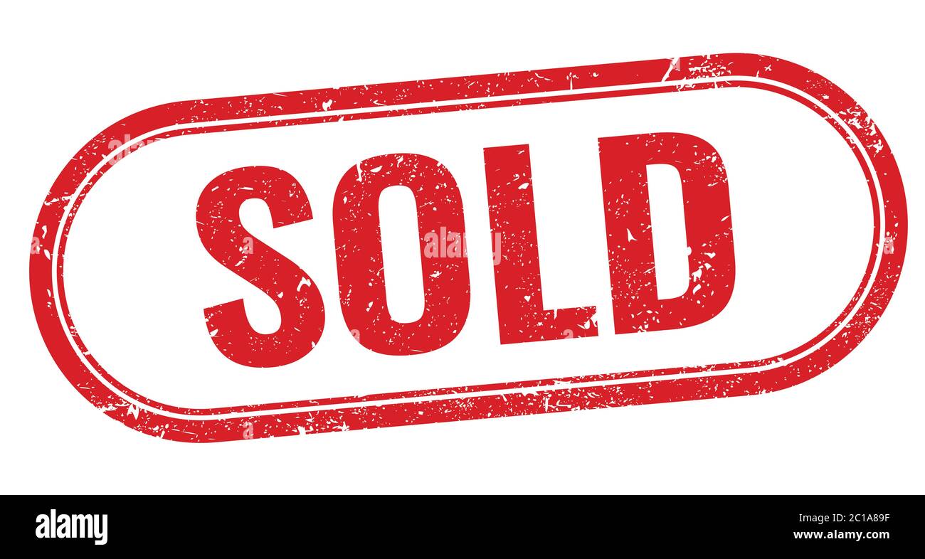 Sold red word concept Cut Out Stock Images & Pictures - Alamy