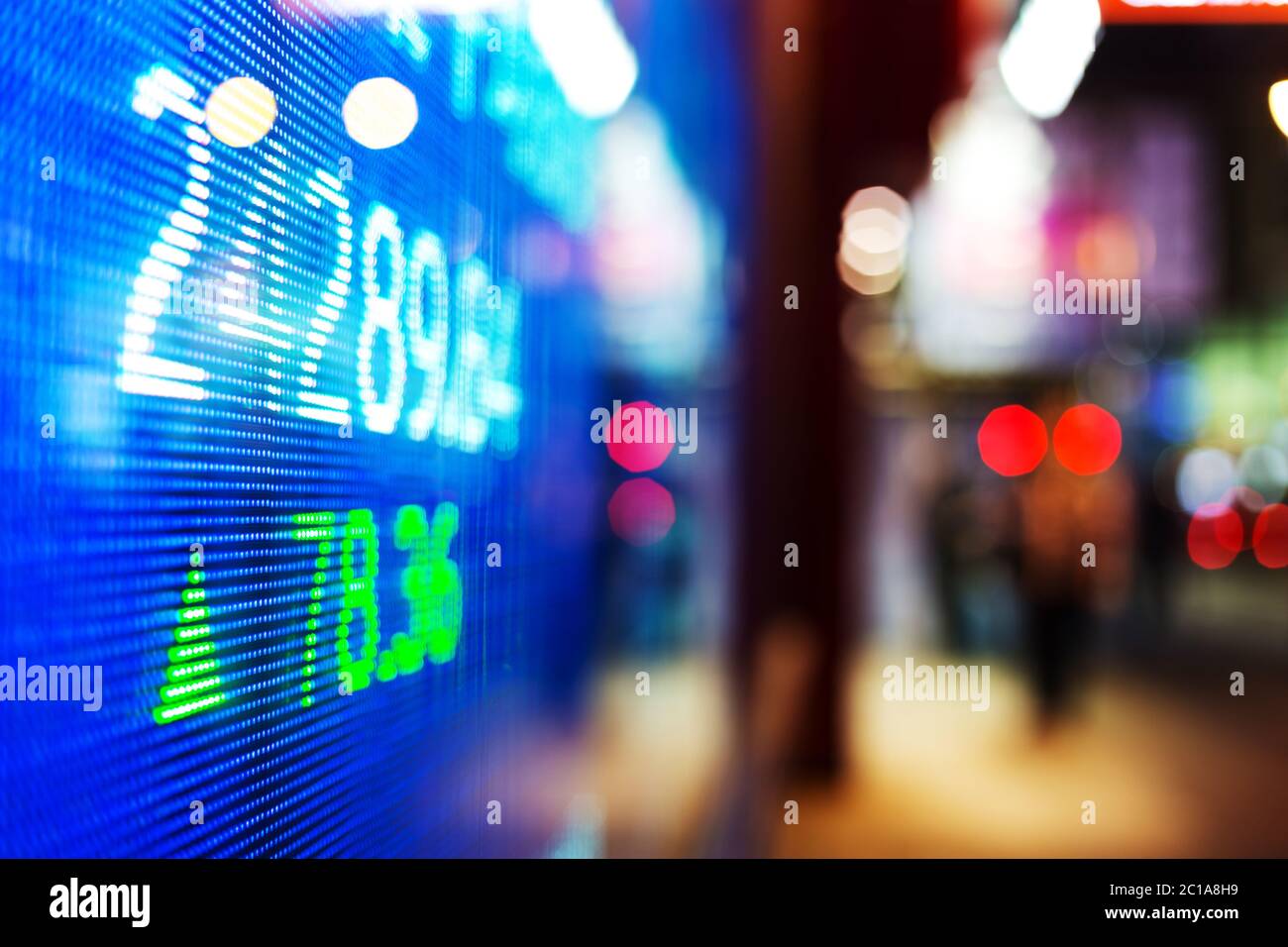 data of stock market on digital screen Stock Photo - Alamy