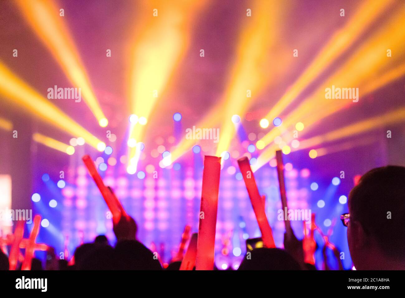 Concert stage rear view hi-res stock photography and images - Alamy