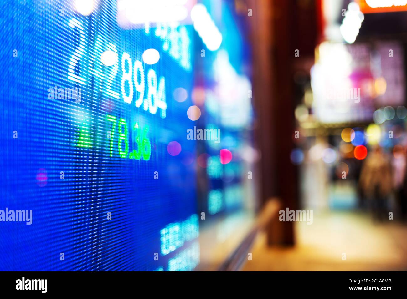 Screen of market data hi-res stock photography and images - Alamy
