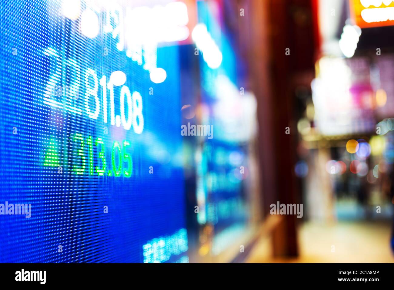 data of stock market on digital screen Stock Photo - Alamy