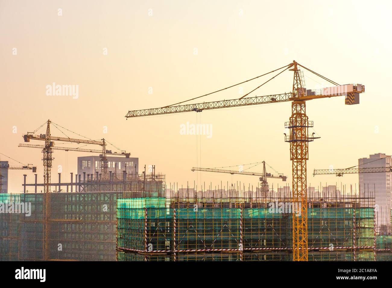 construction site in modern city Stock Photo - Alamy