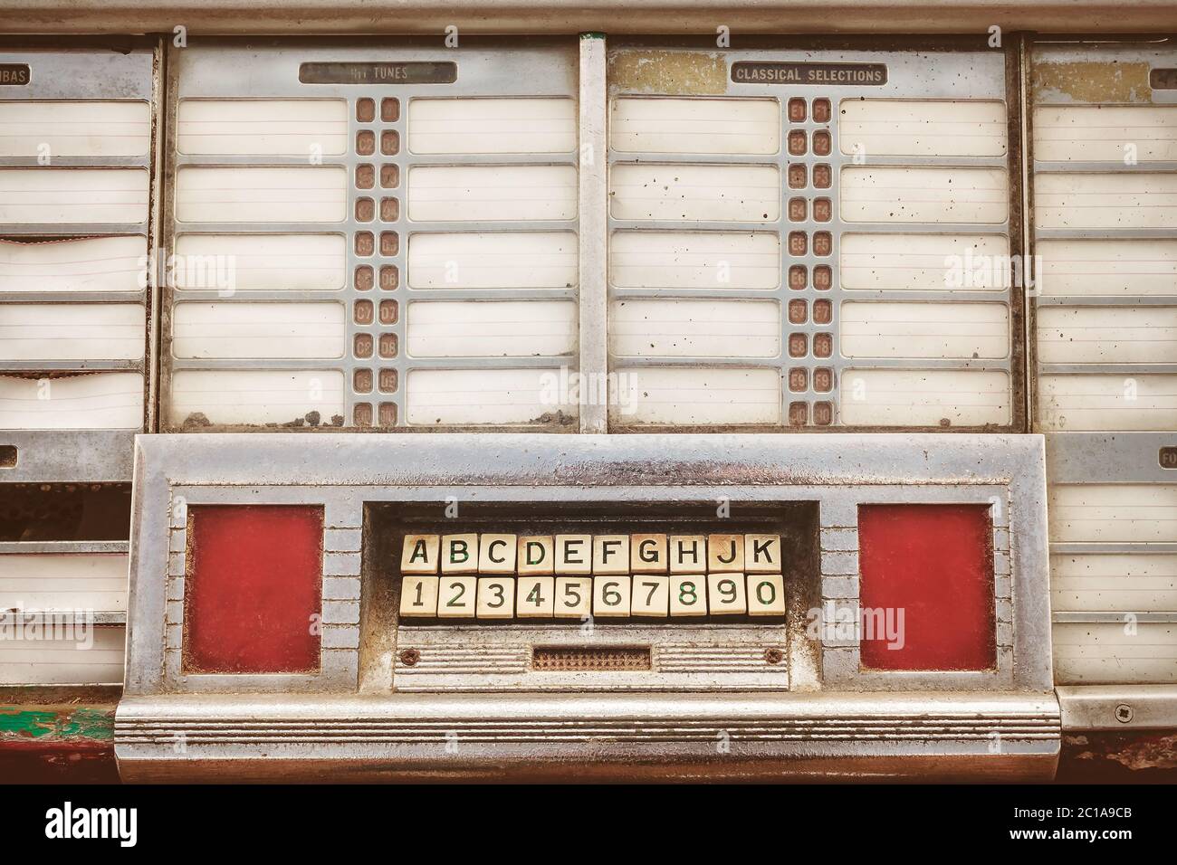 Retro styled image of the front of an old jukebox Stock Photo - Alamy