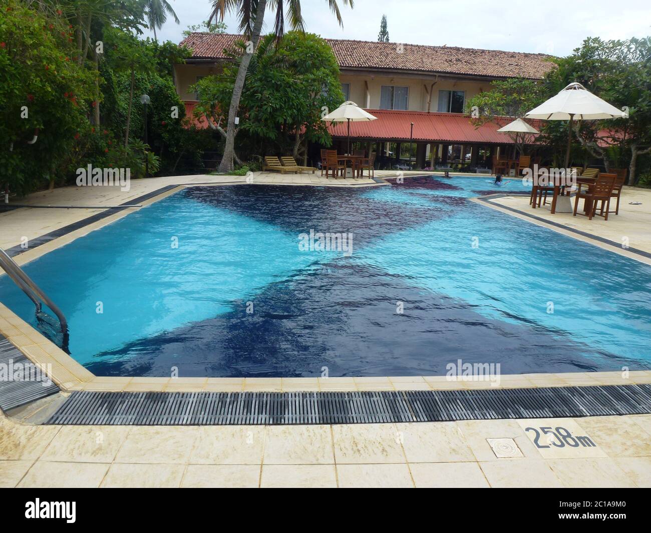 The pool at a hotel adjoining the beach located in the southern ...