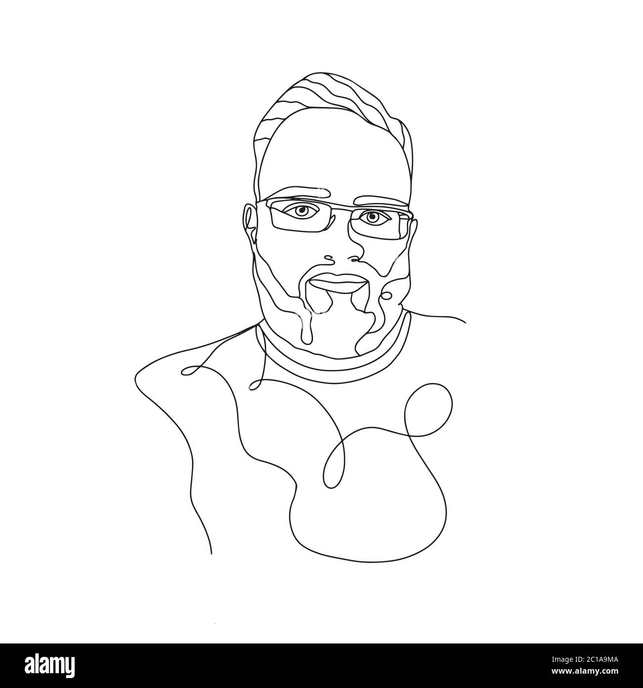 Happy young man drawing Black and White Stock Photos & Images - Alamy