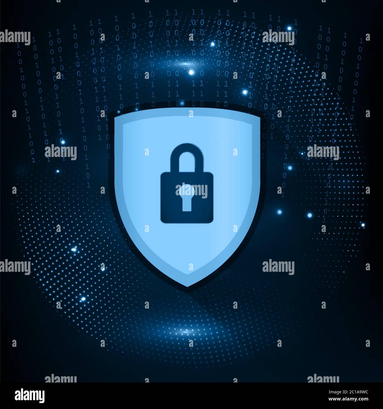 Technological background vector illustration.Matrix.Binary Computer ...