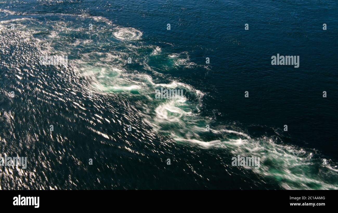 Strong whirlpools in fjord hi-res stock photography and images - Alamy