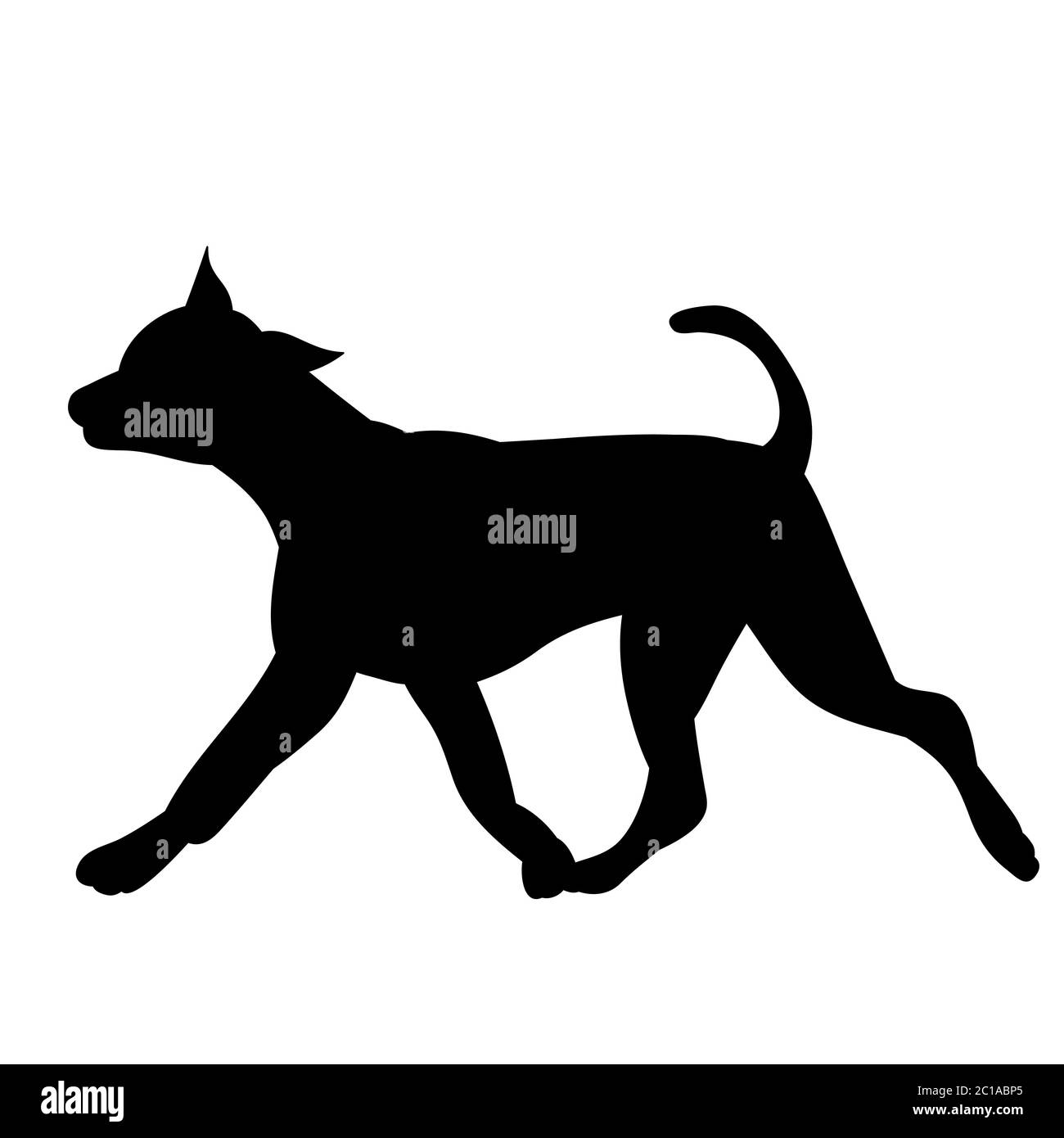 Dog Running Silhouette