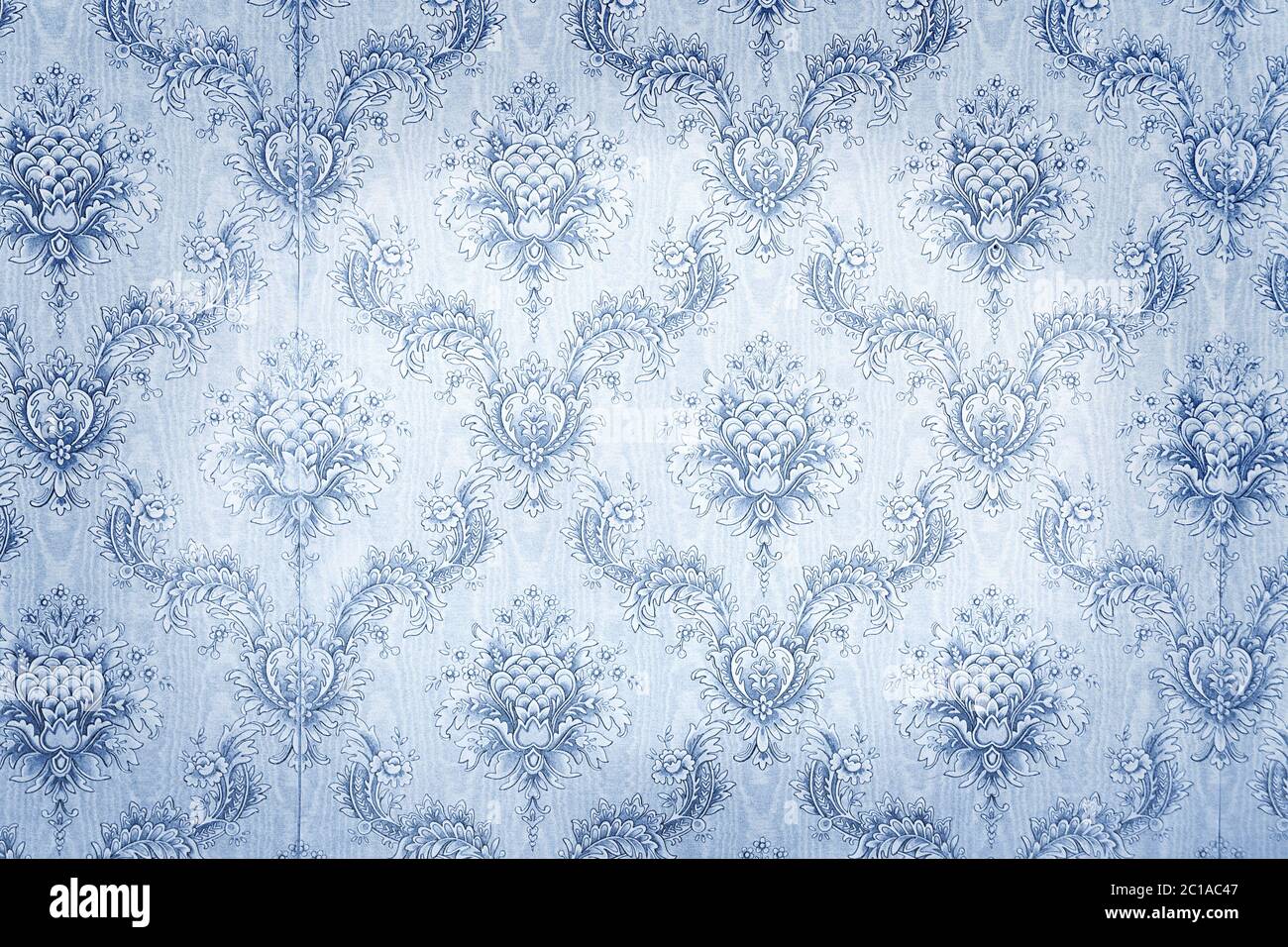 Old blue wallpaper Stock Photo - Alamy