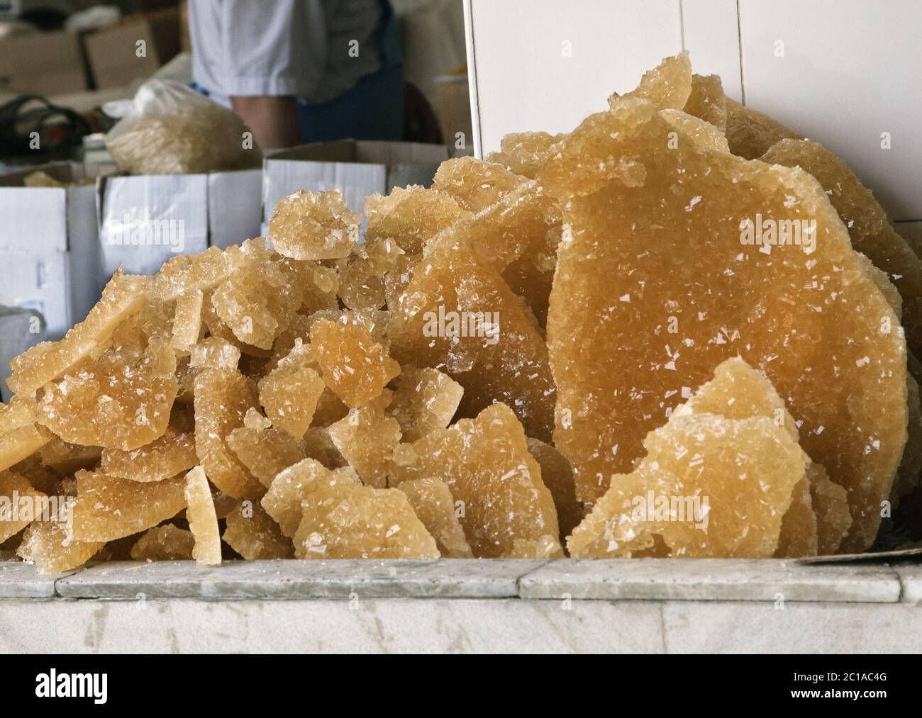 Raw cane sugar Stock Photo - Alamy