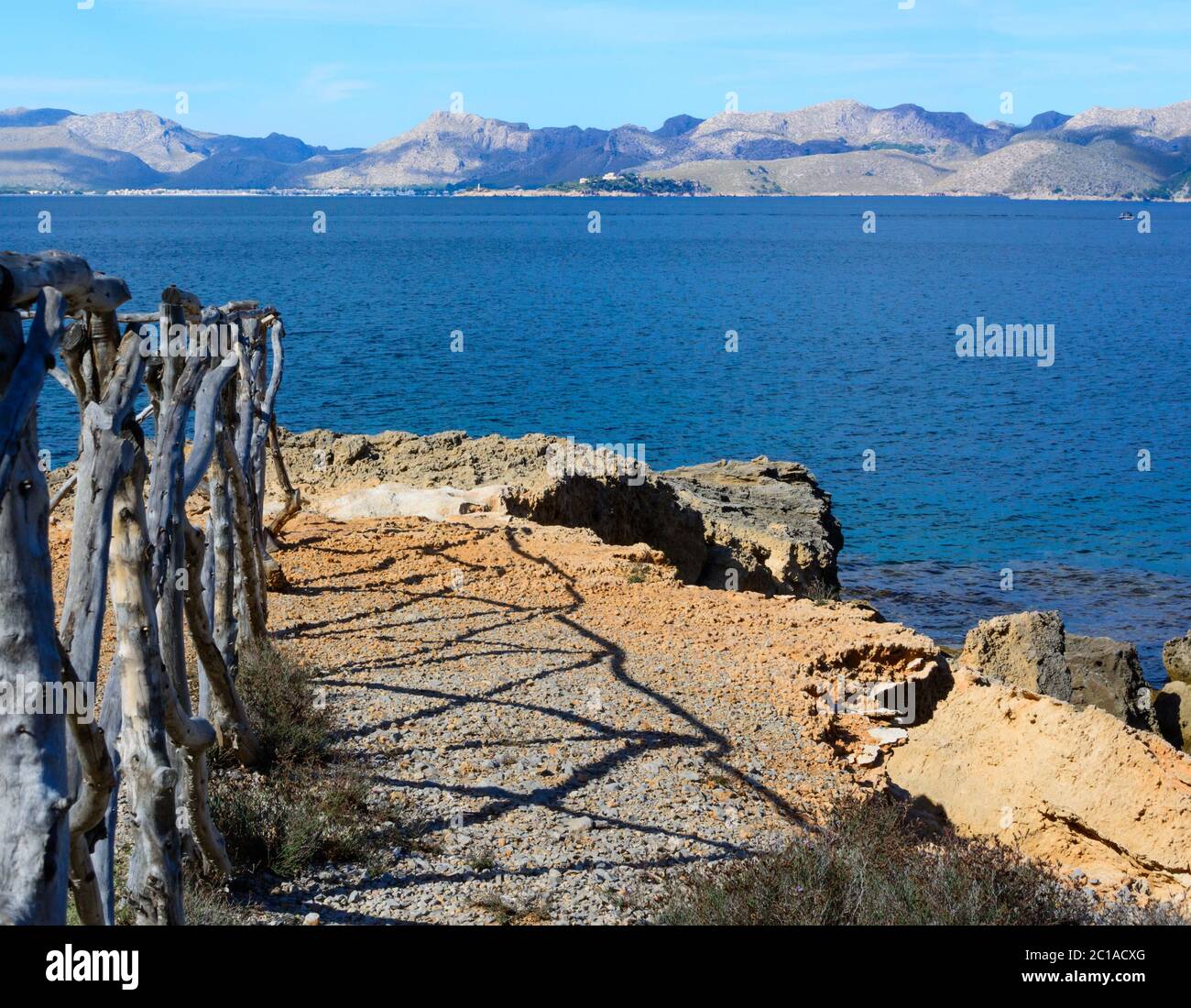 Landscape Pollensa Bay Mallorca, Spain Stock Photo - Alamy