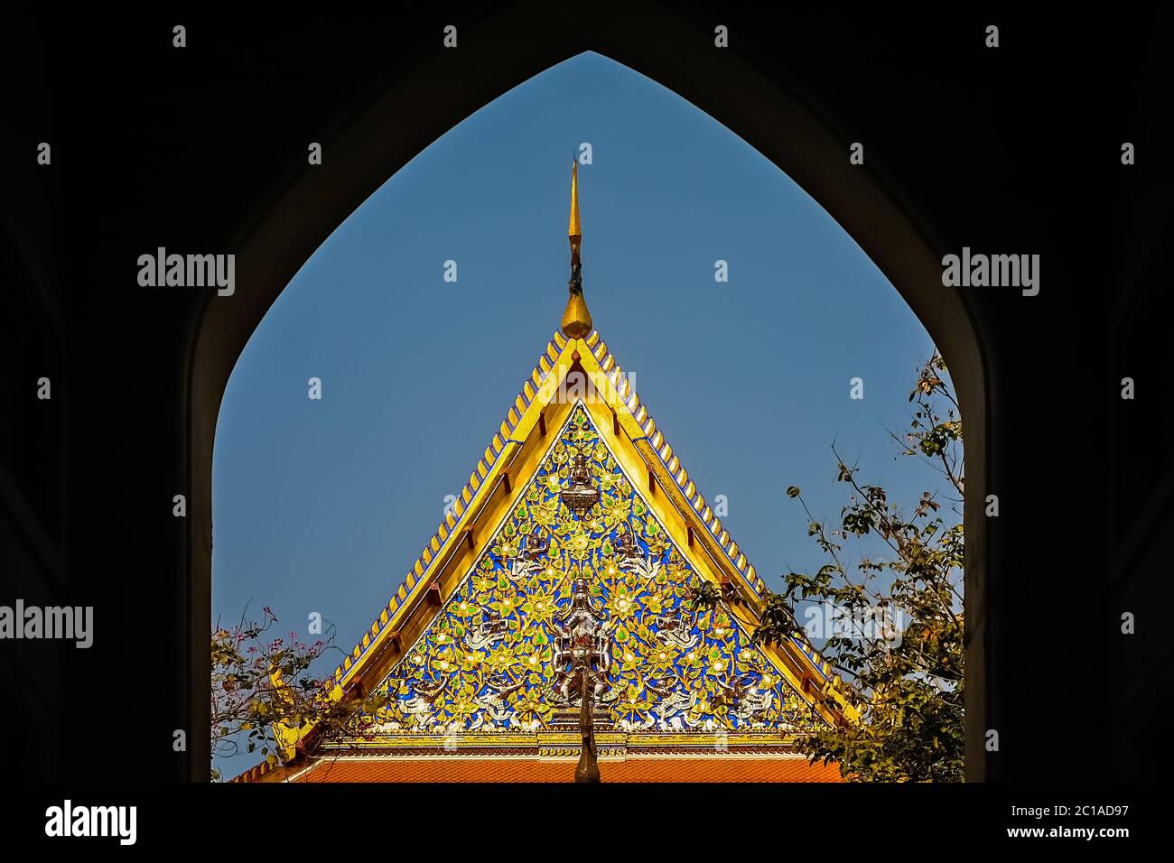 Triangular temple hi-res stock photography and images - Alamy