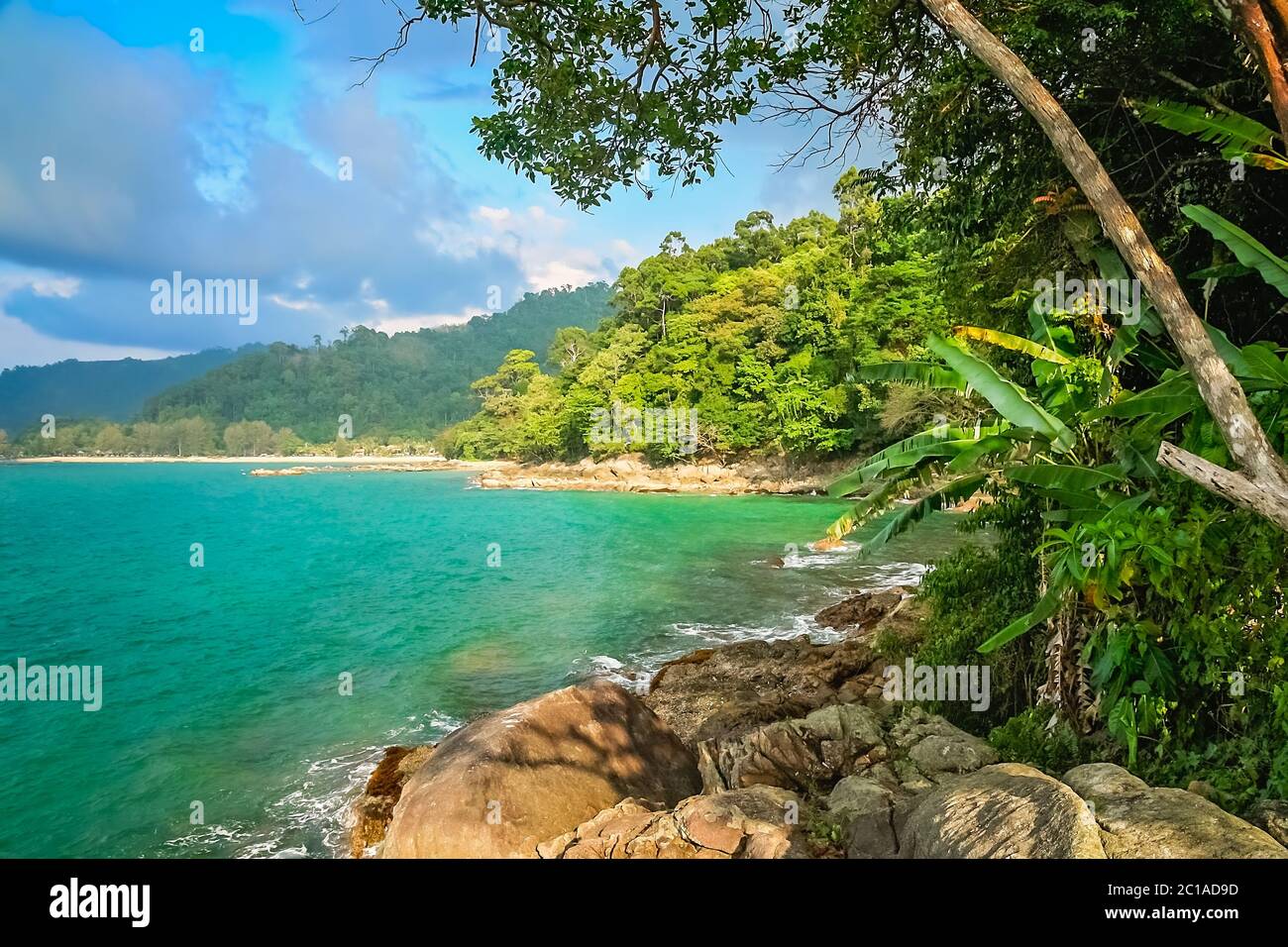 Beautiful thai coastal landscape Stock Photo - Alamy