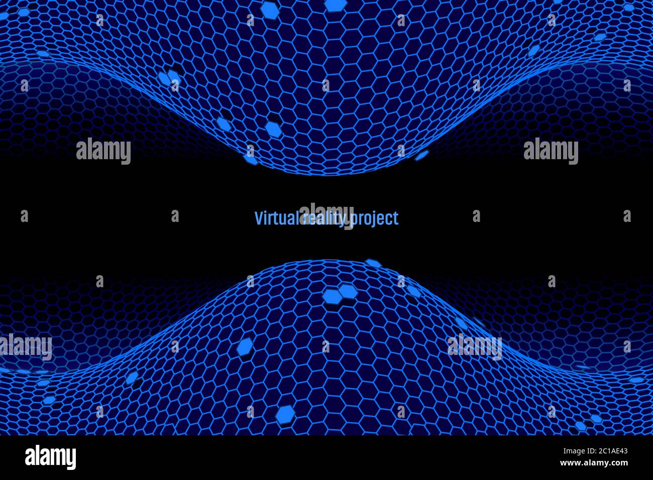 Hexagonal perspective background Stock Vector Image & Art - Alamy