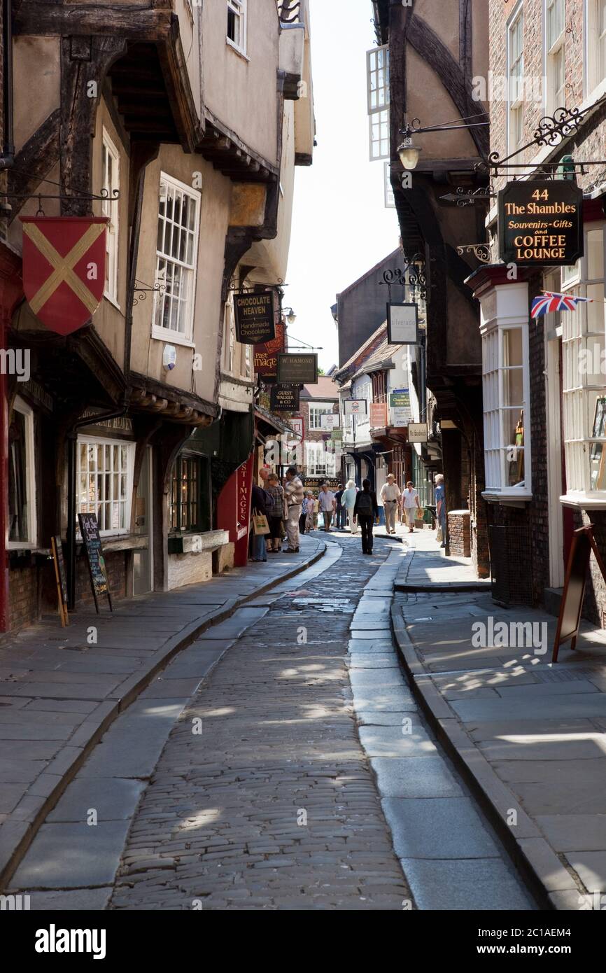 The shambles is an old street in york hi-res stock photography and ...