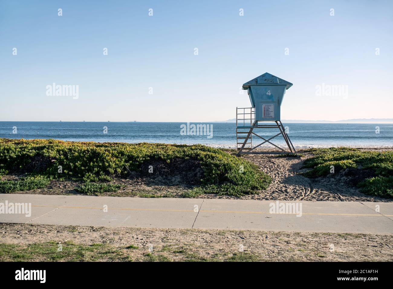 Beach of Santa Barbara Stock Photo - Alamy