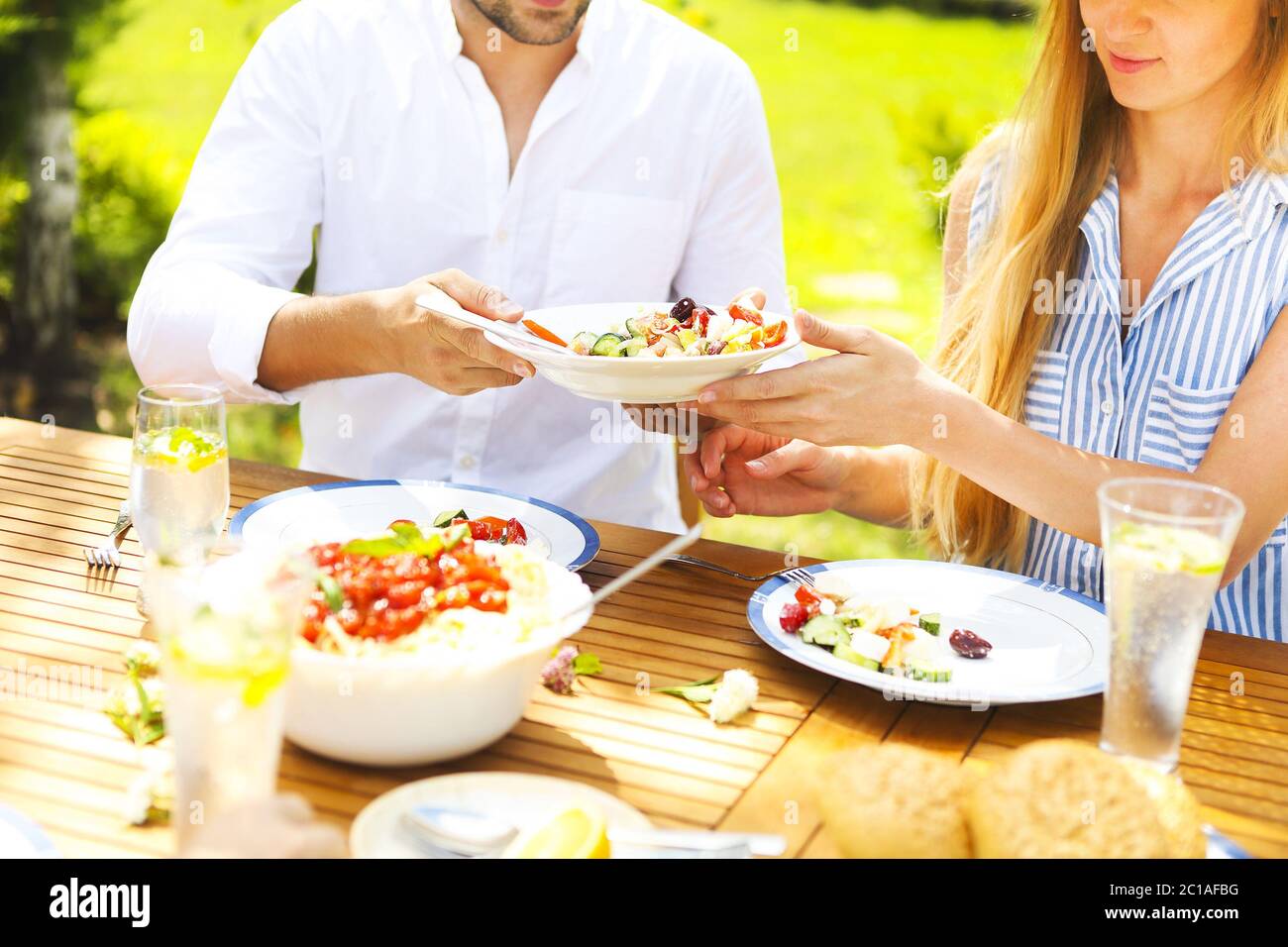 Italian family dinner table hi-res stock photography and images - Alamy