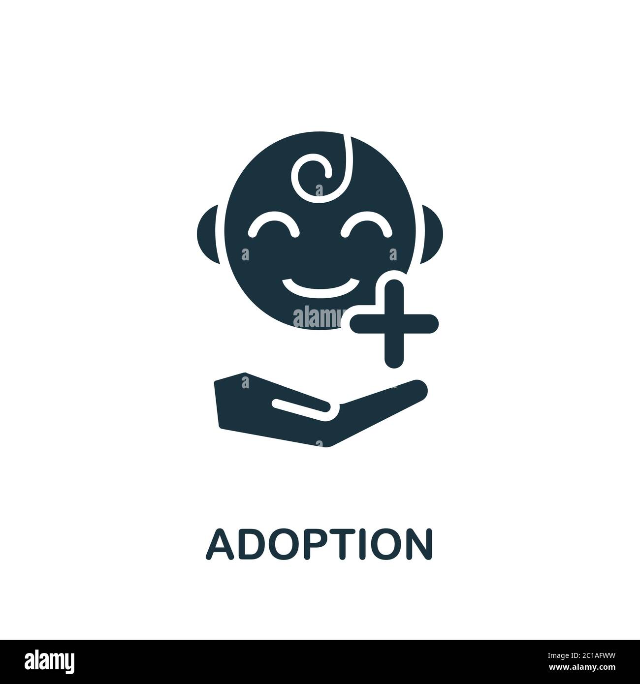 Adoption icon. Simple element from psychology collection. Creative ...