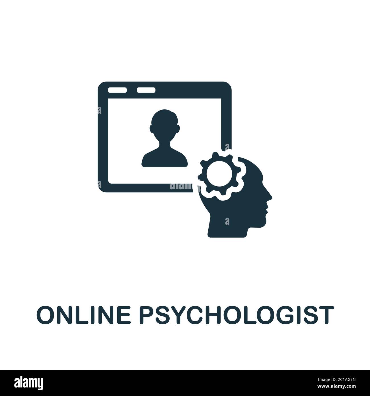 Online Psychologist icon. Simple element from psychology collection ...